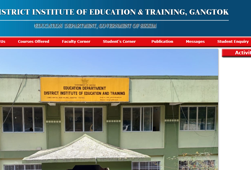 District Institute of Education and Training - Government Websites