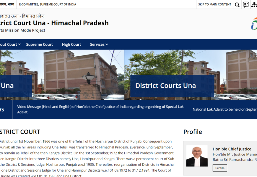 District Court Una – Himachal Pradesh - Government Websites